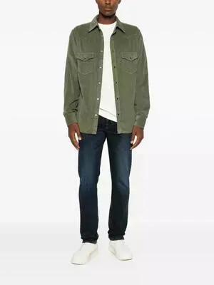 Jacob Cohen Corduroy-texture Shirt - Green