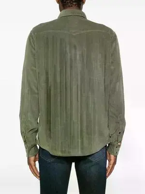 Jacob Cohen Corduroy-texture Shirt - Green