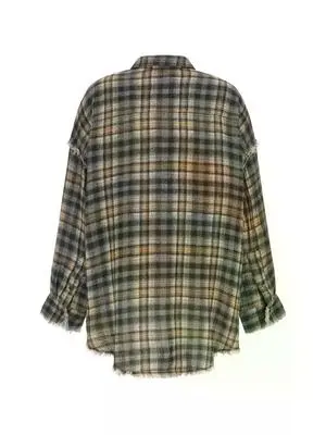 R13 Frayed Raw-cut Shirt - Grey