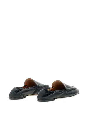 ODISSI Juno Leather Loafers - Black
