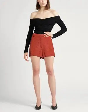 ALYSI Crème Shorts & Bermuda Shorts Rust Size Virgin Wool