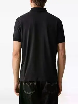 Armani Exchange Logo-print Zip-neck Polo Shirt