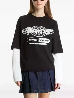 New Era New York Yankees Layered-sleeve T-shirt