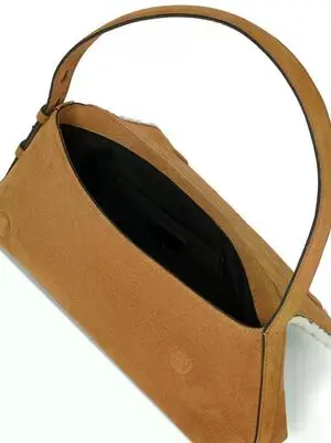 Karl Lagerfeld Geo Suede Flap Shoulder Bag