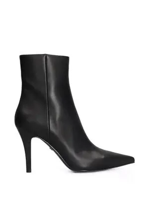 Lola Cruz Pointed-toe Stiletto-heel Ankle Boots - Black