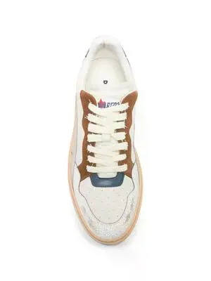 Dsquared2 Distressed Panelled Sneakers