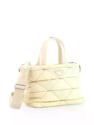 Prada Padded Quilted Re-nylon With Leather Mini Tote Bag