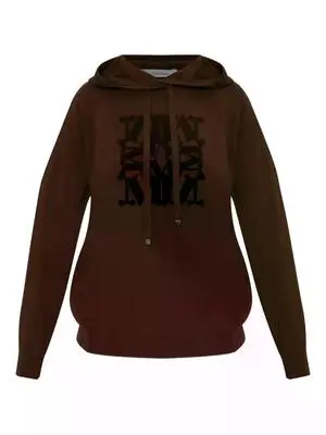 Max Mara Wool Hoodie - Brown