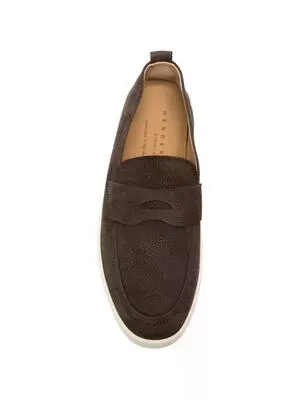 HENDERSON BARACCO Grainy Leather Loafers