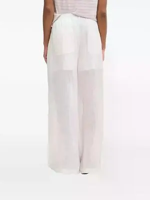 ISABELLE BLANCHE Sheer Wide-leg Trousers