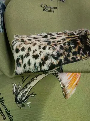 Moschino Mushroom-print Silk Scarf