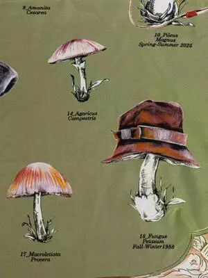 Moschino Mushroom-print Silk Scarf