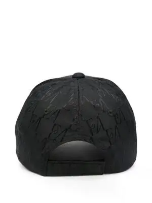 Emporio Armani Monogram-jacquard Touch-strap Baseball Cap