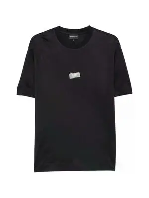 Emporio Armani Logo-print T-shirt - Black