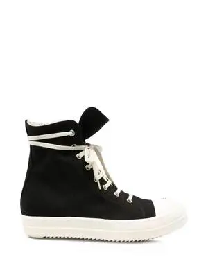 Rick Owens High-top Canvas Sneakers
