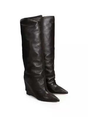 THE SELLER Pointed-toe Wedge Boots
