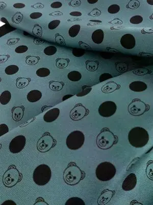 Moschino Teddy Bear Polka-dot Scarf