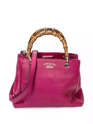 Gucci Small Bamboo Shopper Tote Bag - Pink