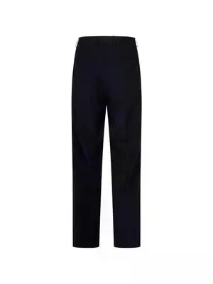 Tagliatore Navy Stretch Straight-leg Trousers
