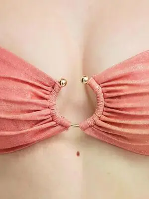 Guess Ring-detail Bikini Top