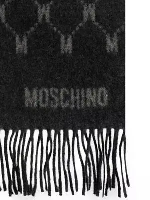 Moschino Cashmere Scarf With Monogram