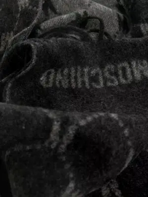 Moschino Cashmere Scarf With Monogram