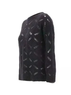 KANGRA Openwork Knit Sweater - Blue
