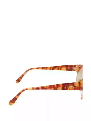 Missoni Tortoiseshell-effect Oval-frame Sunglasses