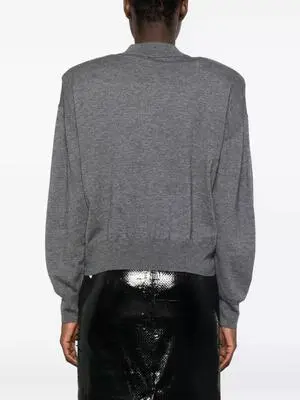 THE FRANKIE SHOP Rue Padded-shoulder High-neck Sweater