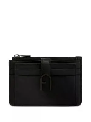Furla S Flow Logo-plaque Card Holder - Black