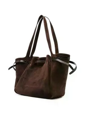 Tory Burch Romy Suede Tote Bag - Brown