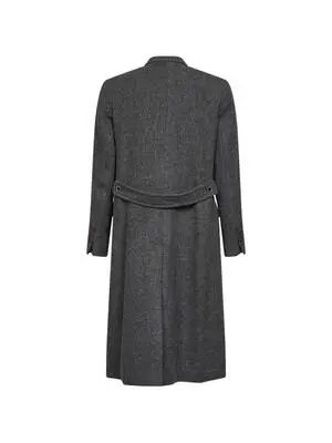 UMA WANG Double-breasted Peak-lapel Coat - Grey