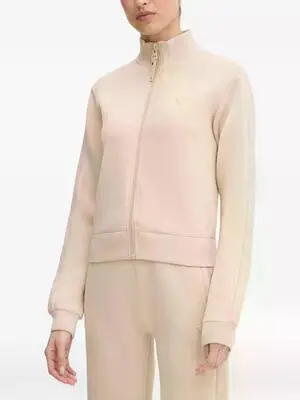 Guess Logo-embossed Zip-up Sweater