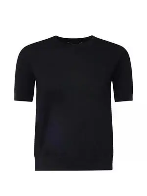 Max Mara Short-sleeve Knit Top - Black