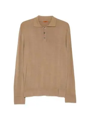 Barena Venezia Pevaron Long-sleeve Polo Shirt - Neutrals