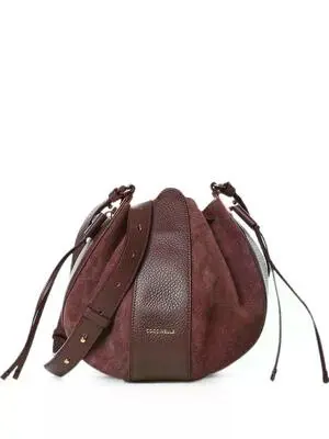 COCCINELLE Suede Leather Shoulder Bag - Brown