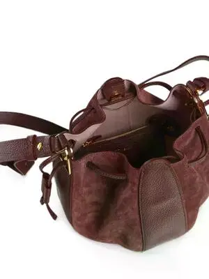 COCCINELLE Suede Leather Shoulder Bag