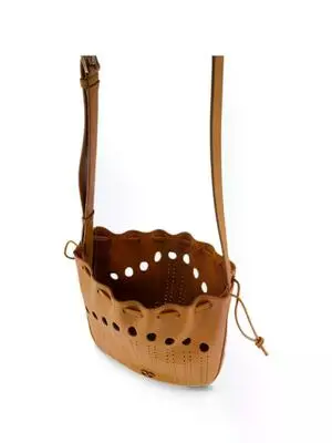 Valentino Garavani Perforated Leather Shoulder Bag