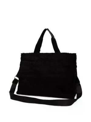 Liu Jo Fleece-texture Logo-patch Tote Bag