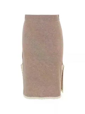 THE GARMENT Como Crochet-trim Knitted Midi Skirt