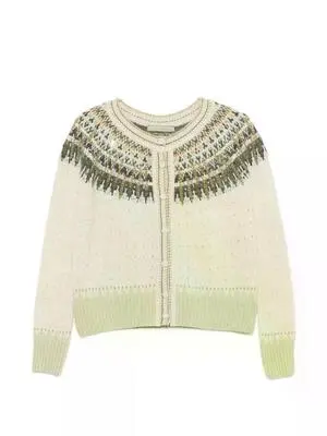 Ermanno Scervino Sequin-embellished Cardigan - Neutrals