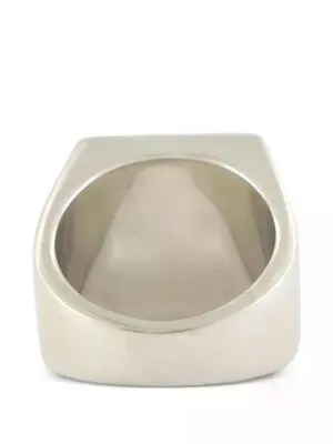 MAISON MARGIELA Engraved Signet Ring - Silver