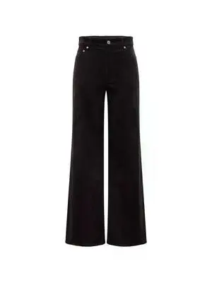 A.p.c. Corduroy Wide-leg Jeans - Black