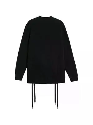 Simone Rocha Merino Wool Sweater With Lace-up Detail