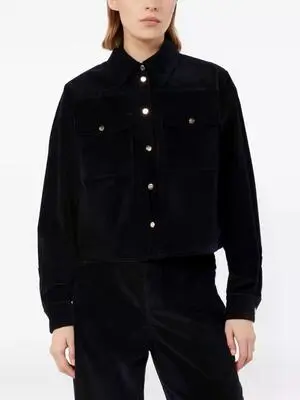 Max Mara Corduroy Chest-pockets Jacket - Blue