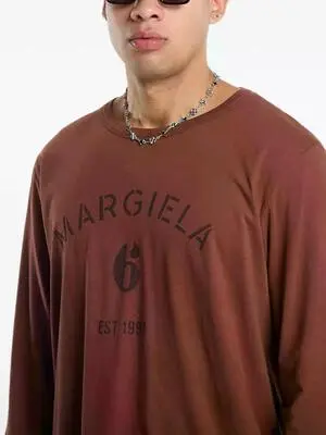 MAISON MARGIELA Logo-print Long-sleeved T-shirt