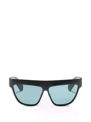 Valentino Garavani Vlogo Signature Geometric-frame Sunglasses - Black