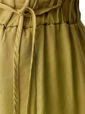 VICOLO Elasticated-waistband Wide-leg Palazzo Pants