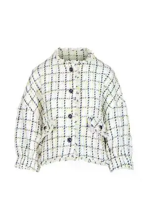 Essentiel Antwerp Jayden Checked Frayed-edge Jacket