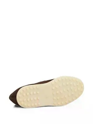 TOD'S Gomma Suede Shearling Lined Loafers